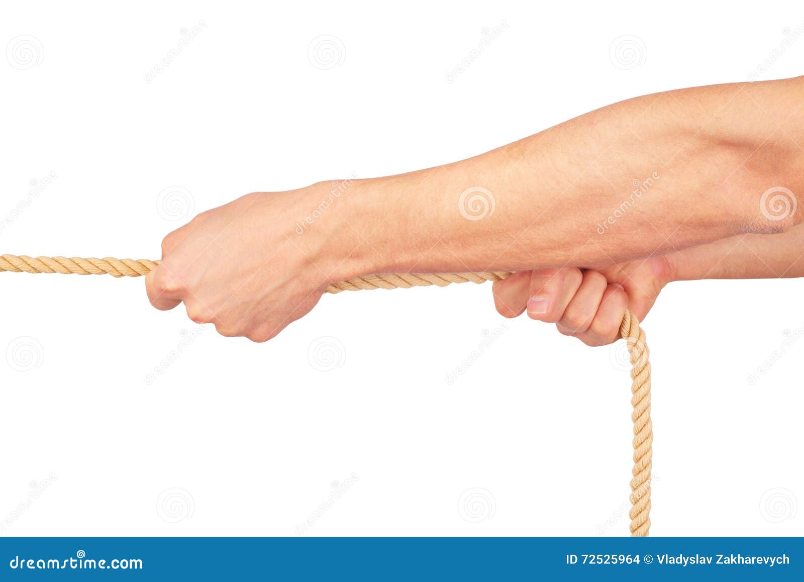 Hands pull a rope. stock photo. Image of aspirations - 72525964