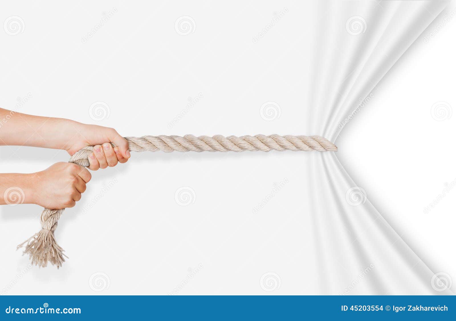 Hands Pulling Rope Royalty-Free Stock Image | CartoonDealer.com #45203554