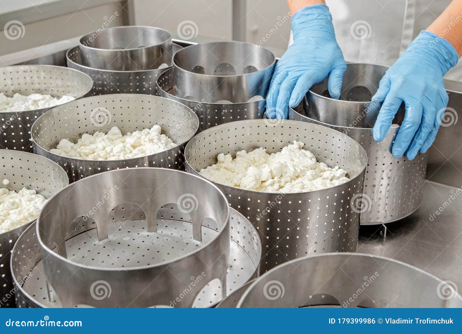 Hands Put the Cheese into Shape Stock Photo - Image of healthy, machine ...