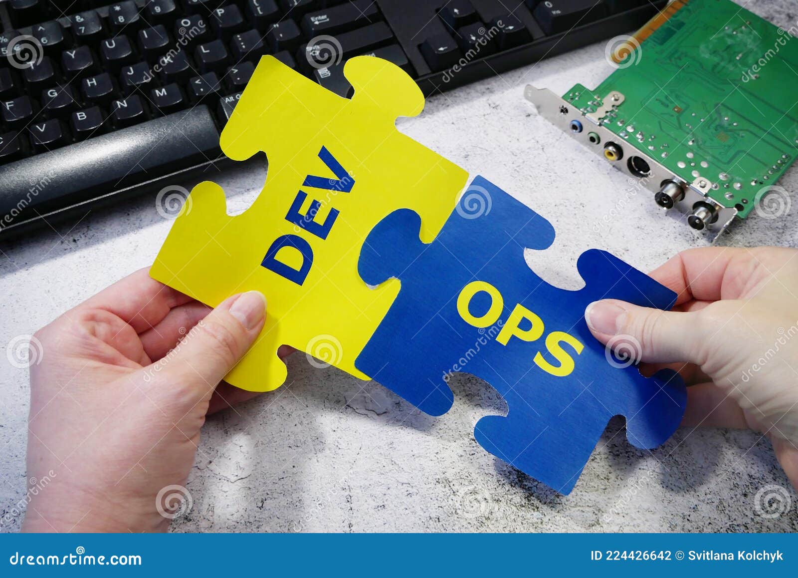 Keyboard Sticker DevOps. DevOps Concept For Software Engineering ...