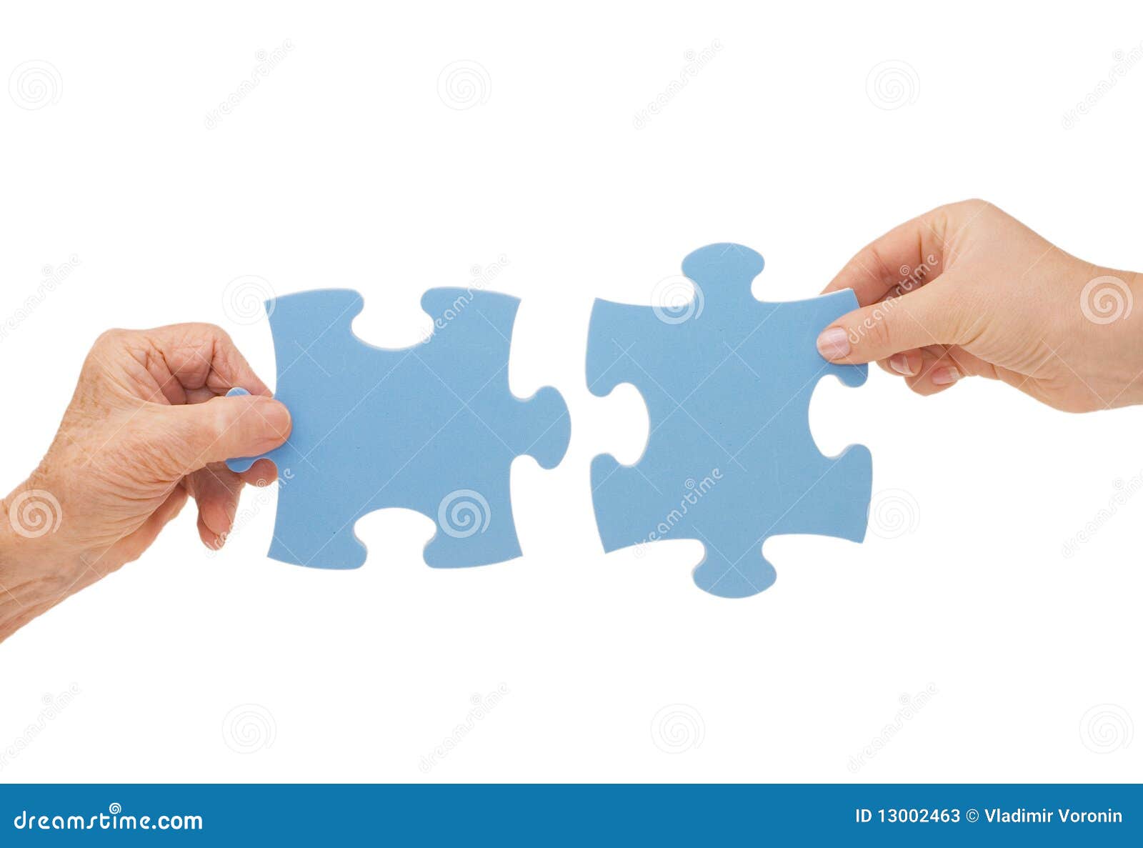 Hands and puzzle stock image. Image of partnership, communication ...