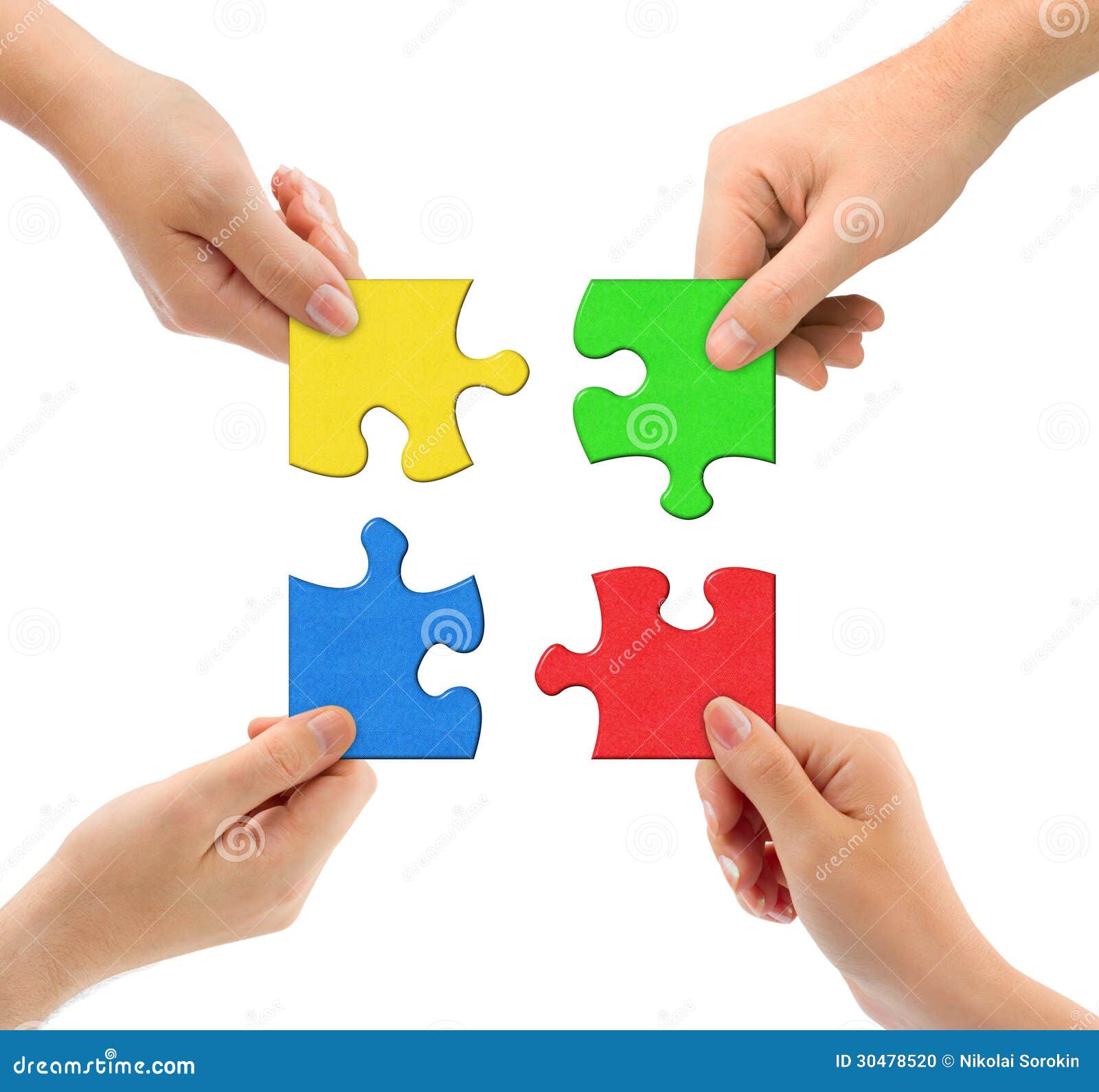 Hands and puzzle stock photo. Image of people, creativity - 30478520