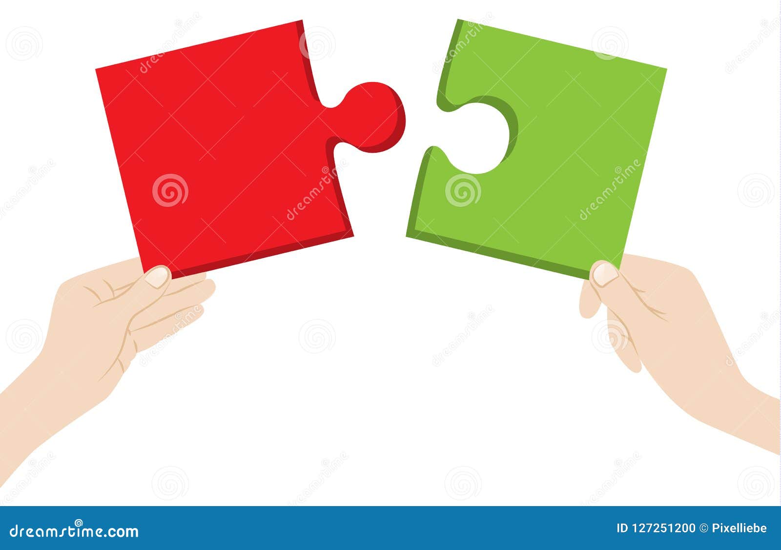Hands with Puzzle Pieces Vector Stock Vector - Illustration of people ...