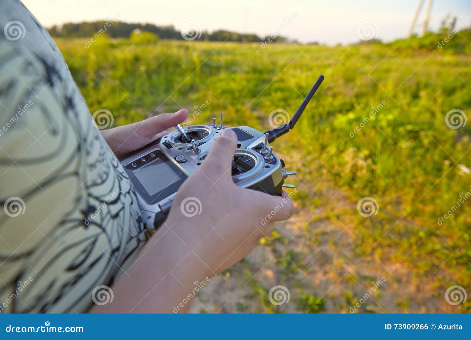 Hands with RC controller stock photo. Image of radio - 73909266