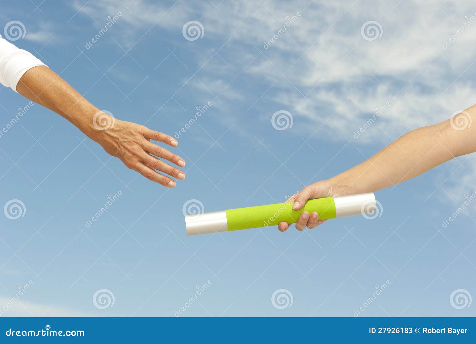 Hands Reaching Baton for Teamwork Stock Image - Image of athlete ...