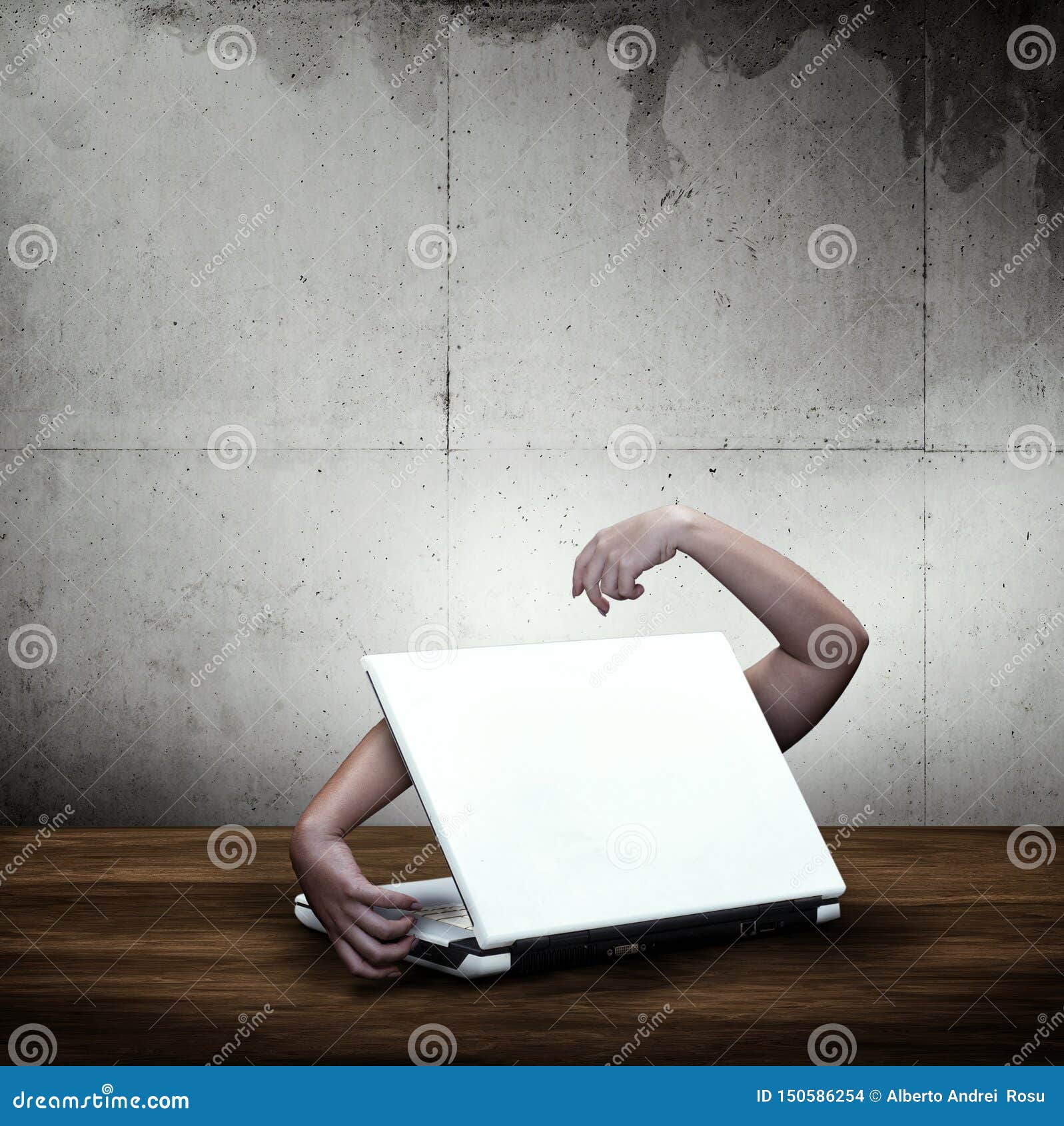 Hacker Concept Out a Laptop Stock Photo - Image of data, online: 150586254