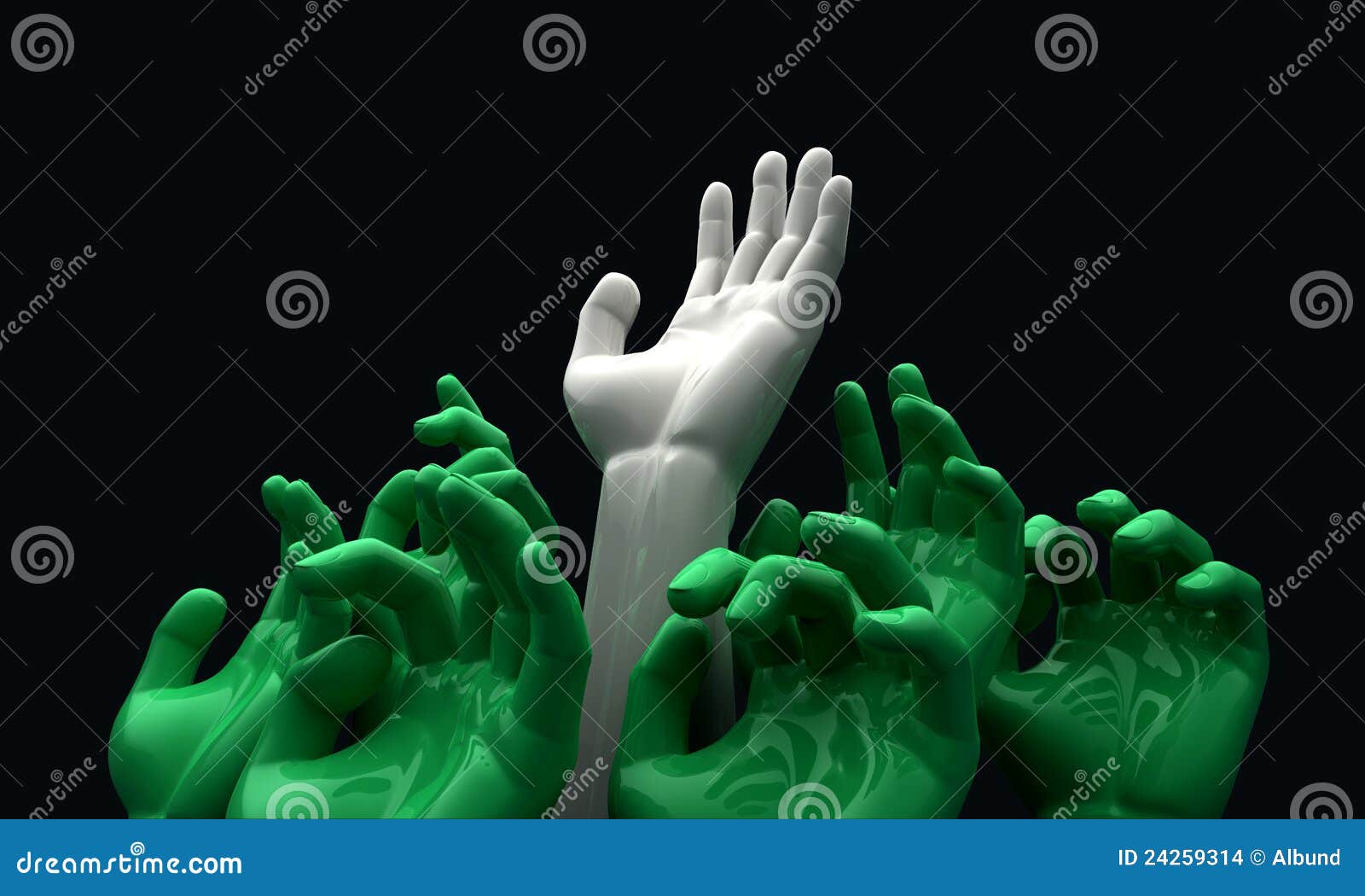Hands Reaching Skyward stock illustration. Illustration of helping ...