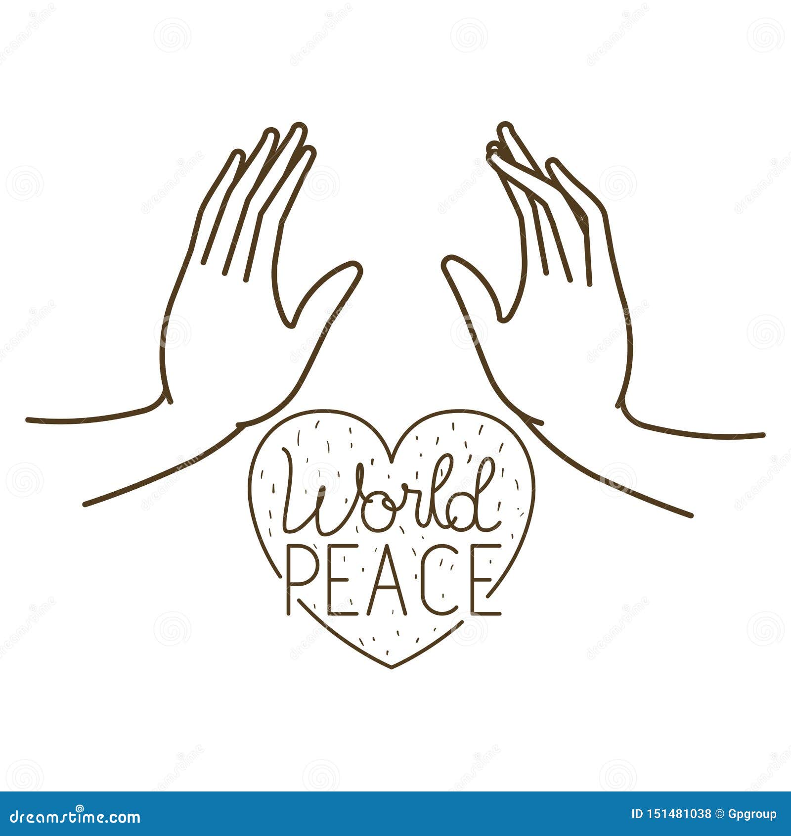 Hands Receiving World Peace Avatar Character Stock Vector ...