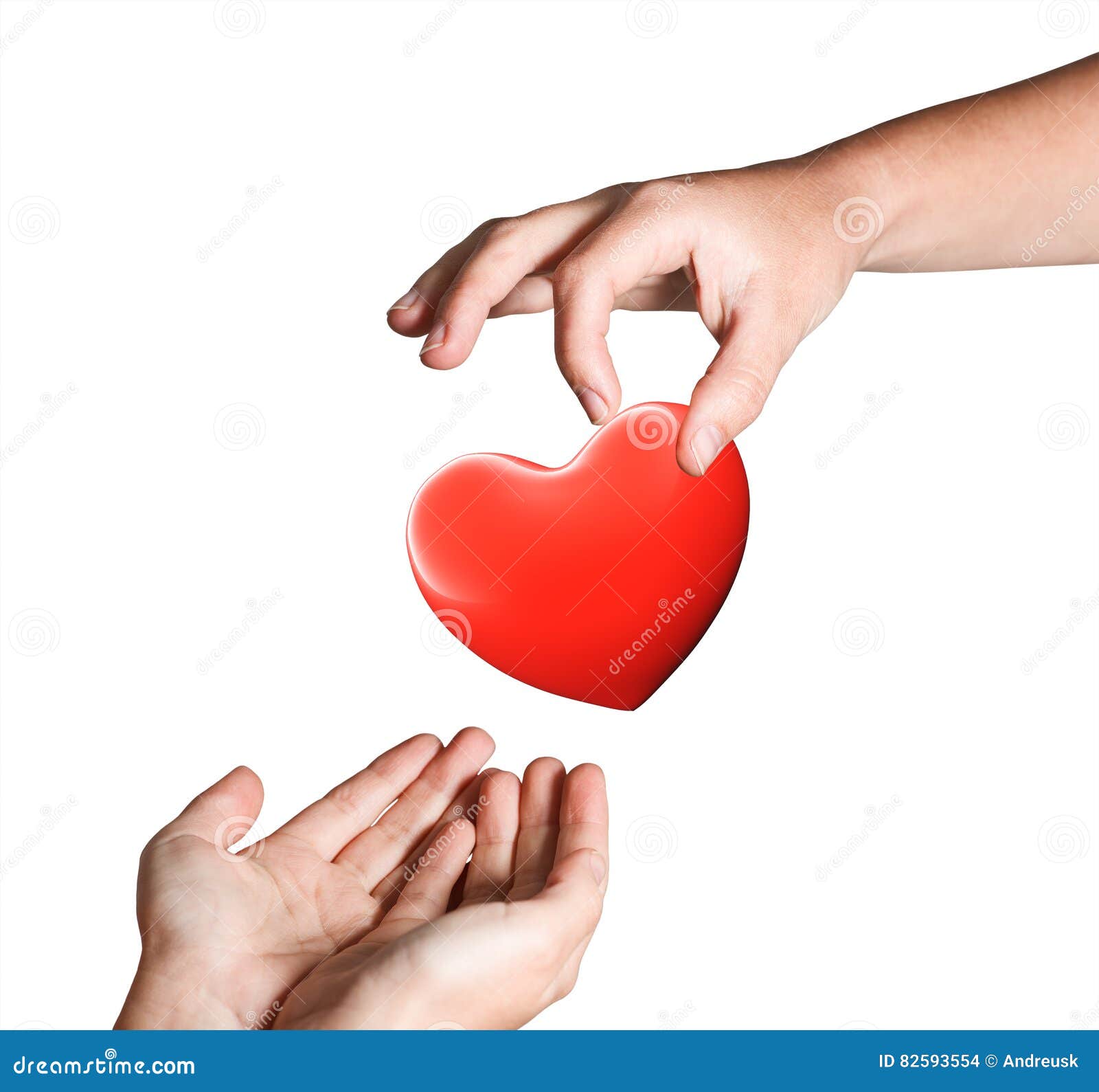 Hands with red heart stock photo. Image of donate, love - 82593554