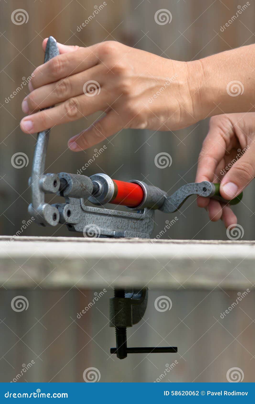 Hands reloading cartridge stock photo. Image of people - 58620062