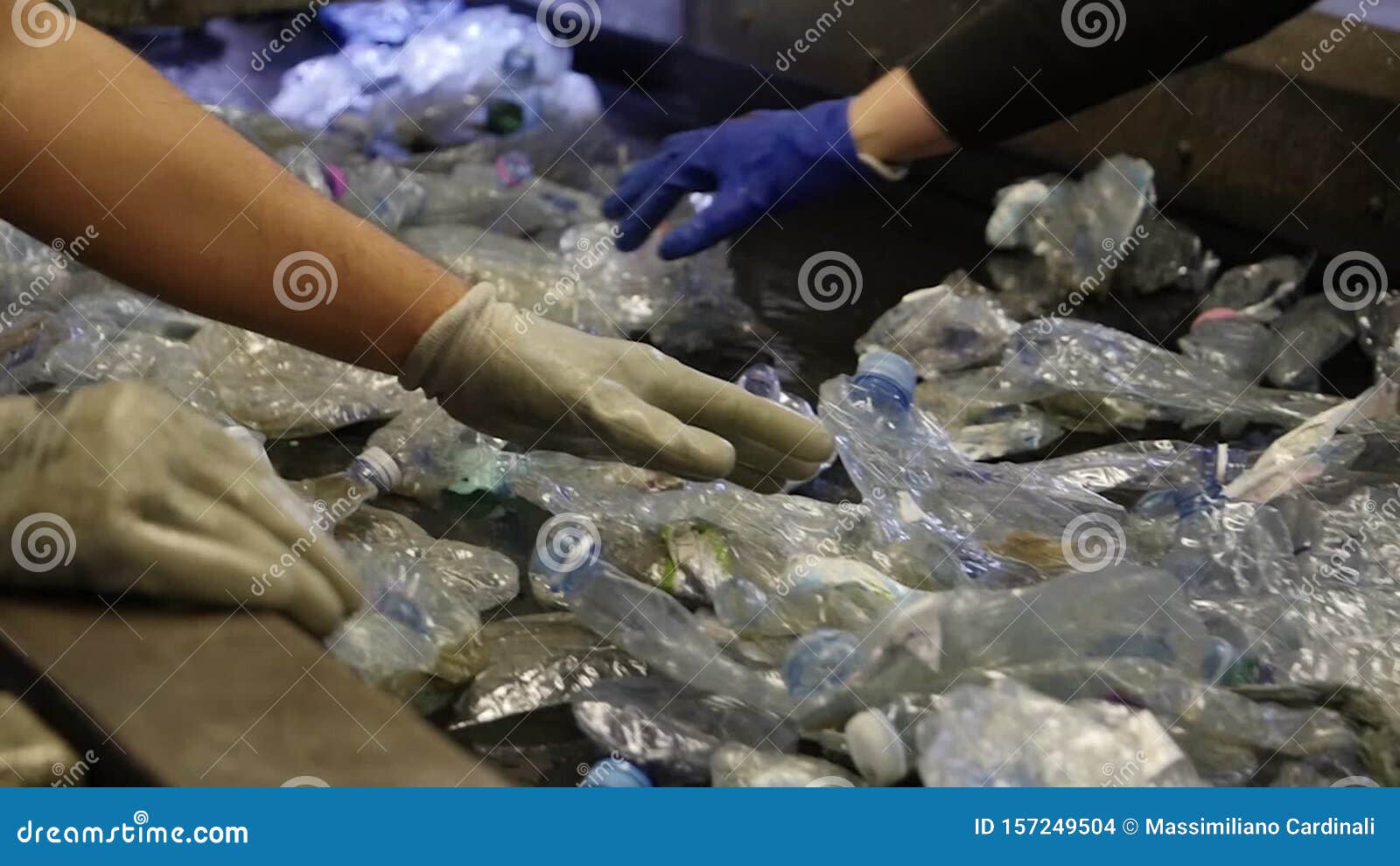 Hands Remove Impurities from the Plastic Stock Footage - Video of ...