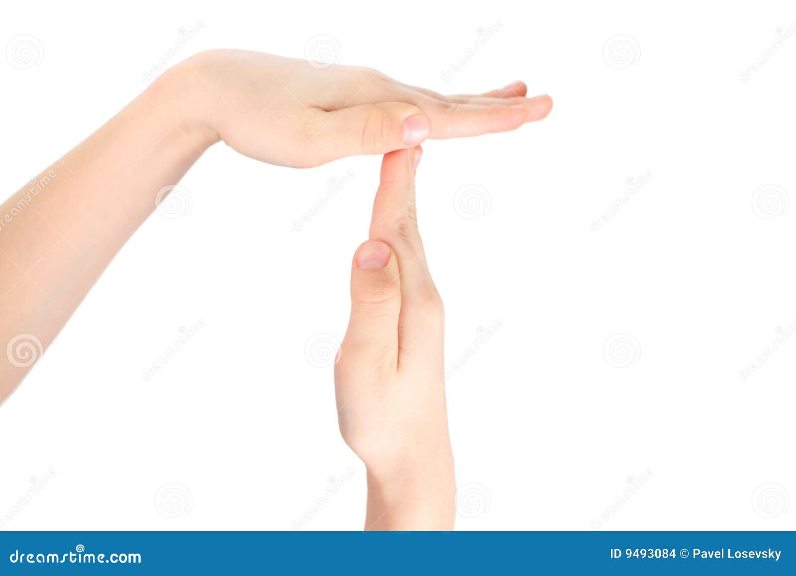 Hands represents letter T stock photo. Image of hand, isolated - 9493084