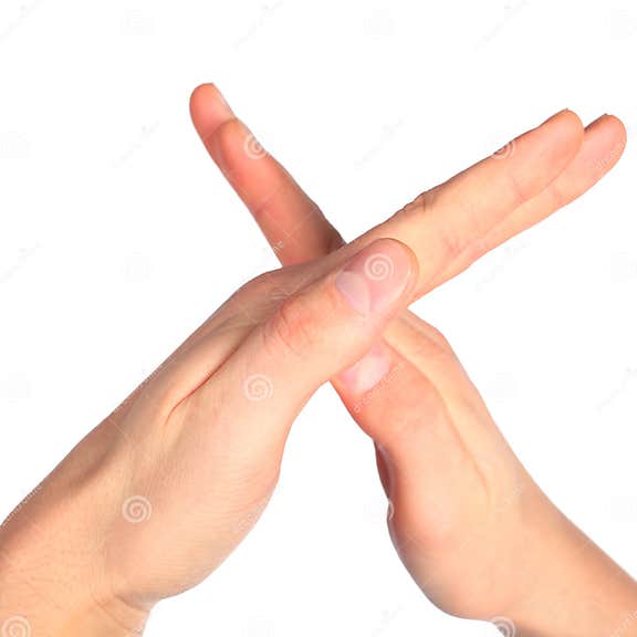 Hands represents letter X stock image. Image of language - 9158829