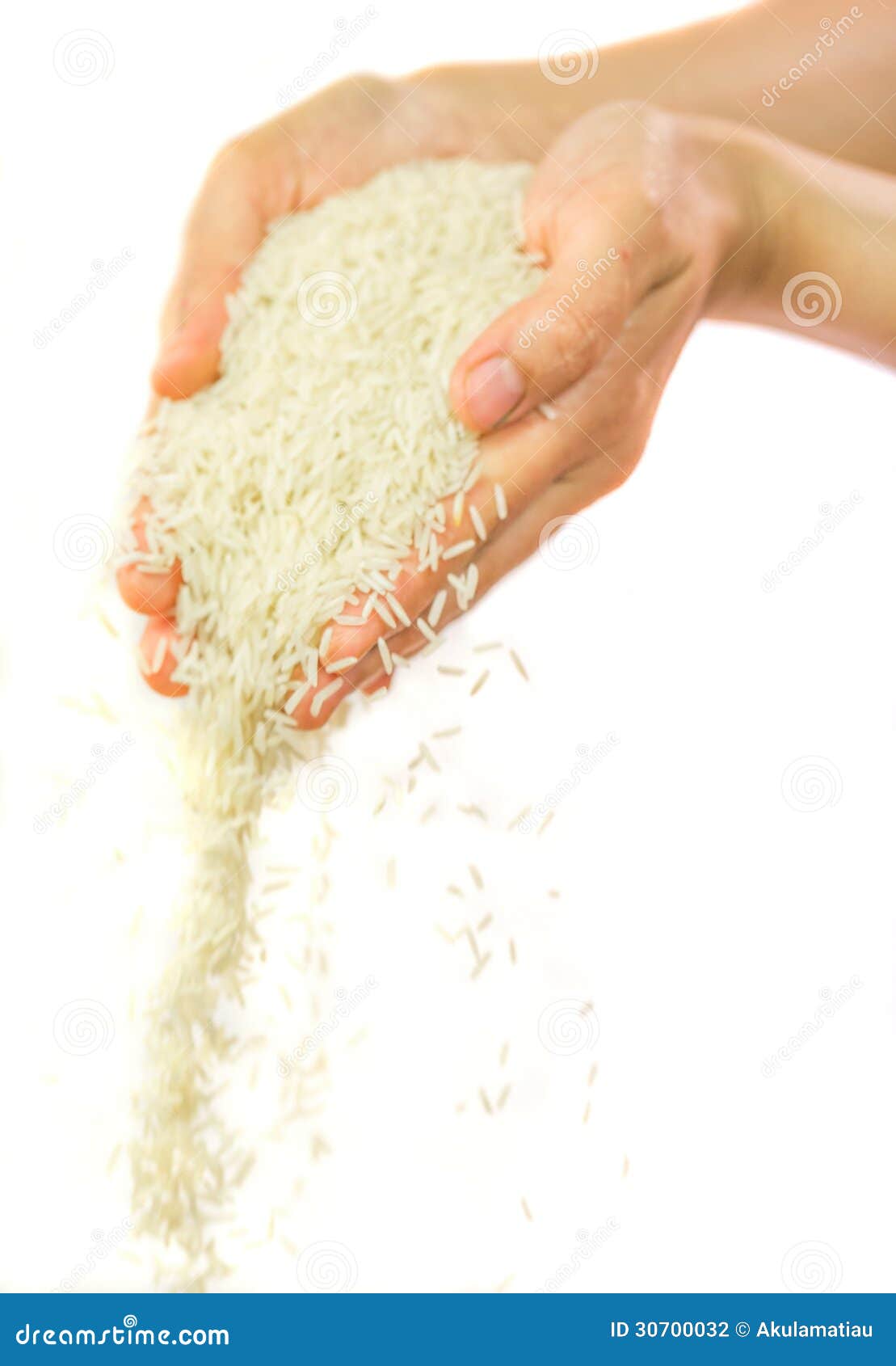 Hands with Rice Grain III stock photo. Image of basmati - 30700032