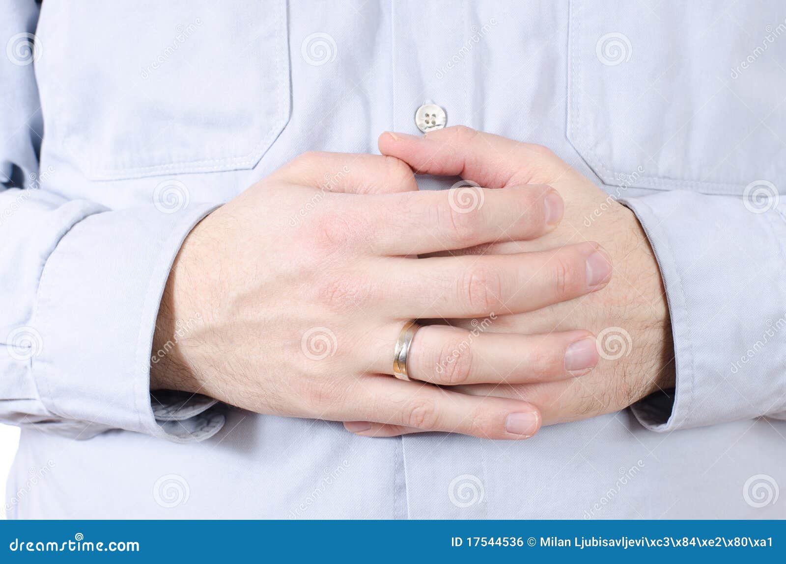Hands with Ring stock photo. Image of bond, shirt, love - 17544536