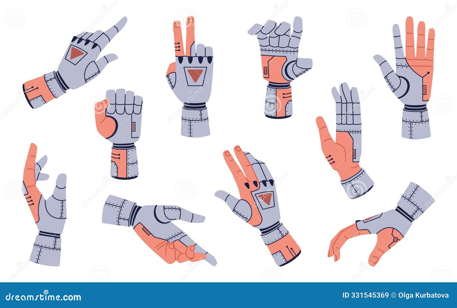 Hands Robotic Prosthesis. Bionic Human Arm, Artificial Intelligence ...