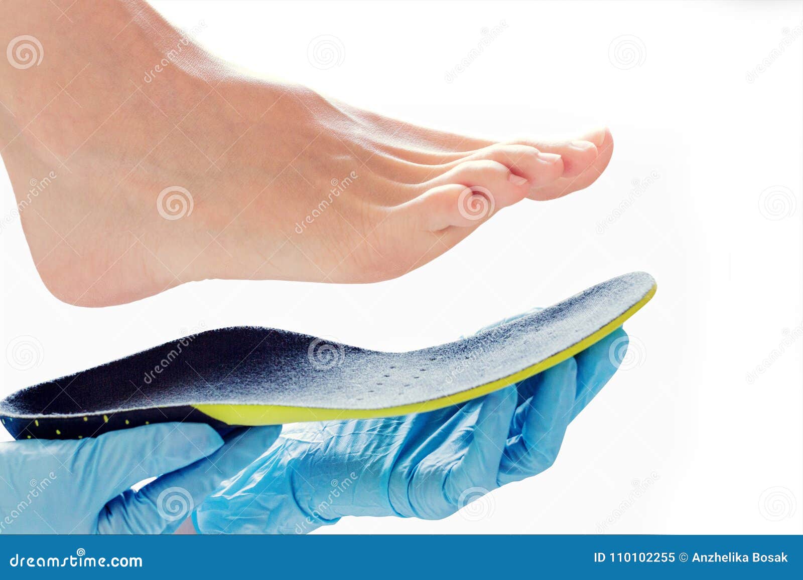 Orthopedic Insole in the Hands Stock Image - Image of black, chiropody ...