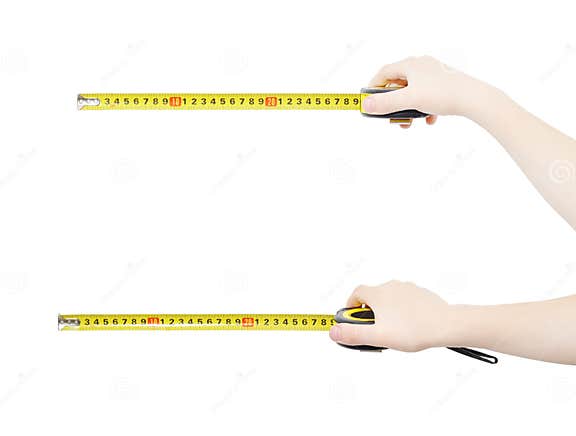 Hands with rulers stock image. Image of instrument, design - 24856603