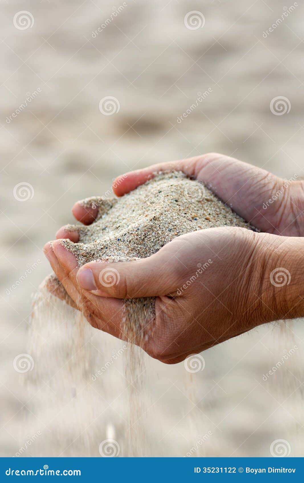 Hands with sand stock photo. Image of fingers, finger - 35231122