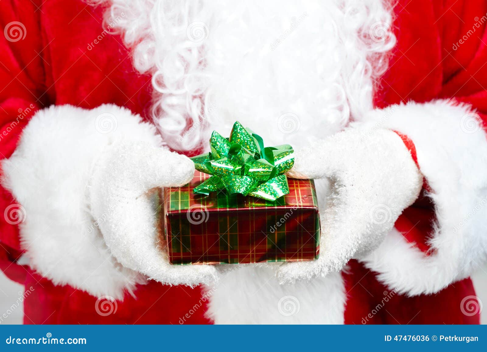 Hands of Santa Claus with Gift Stock Photo - Image of celebration ...