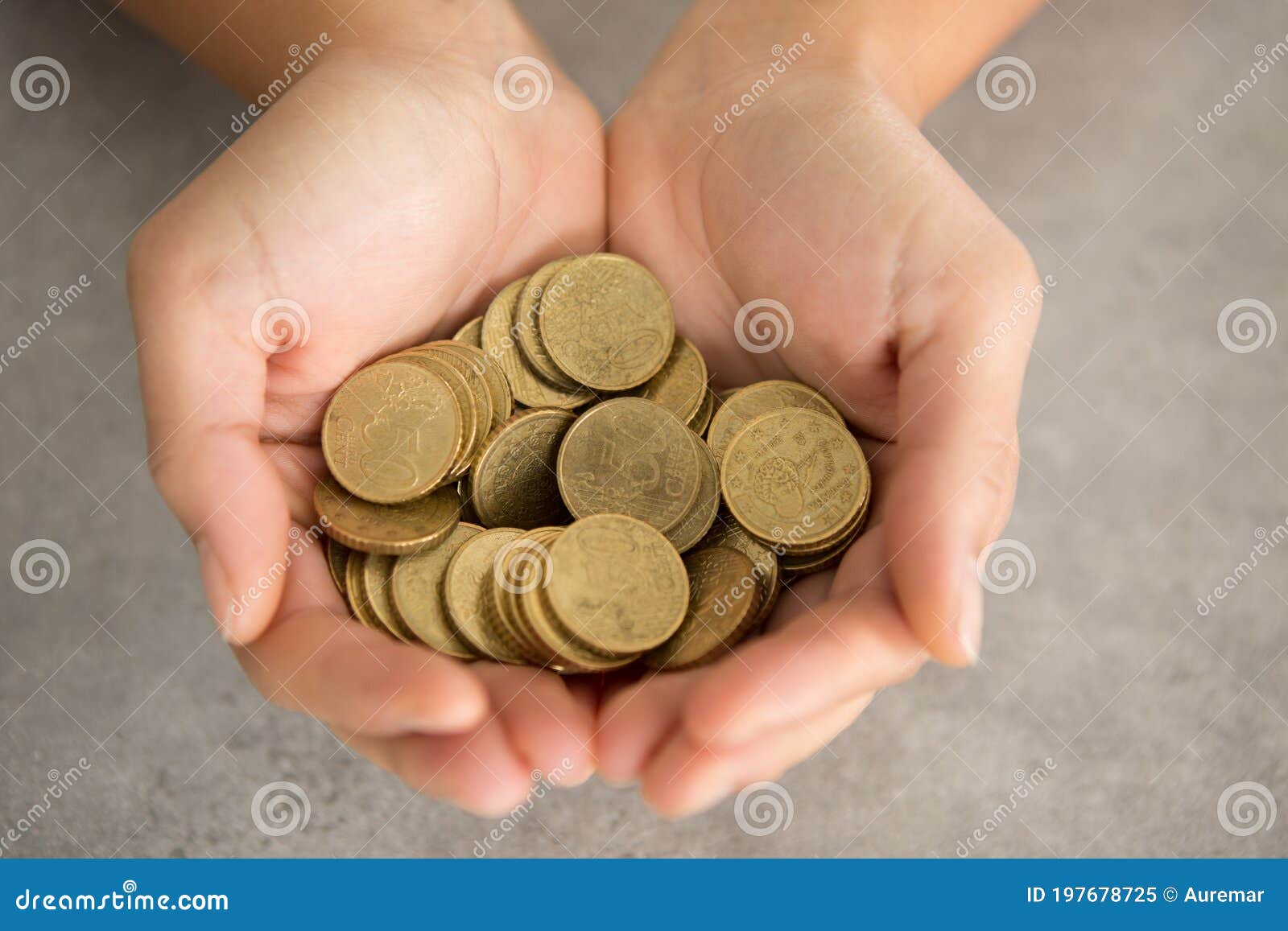 Hands saving for future stock image. Image of home, hand - 197678725