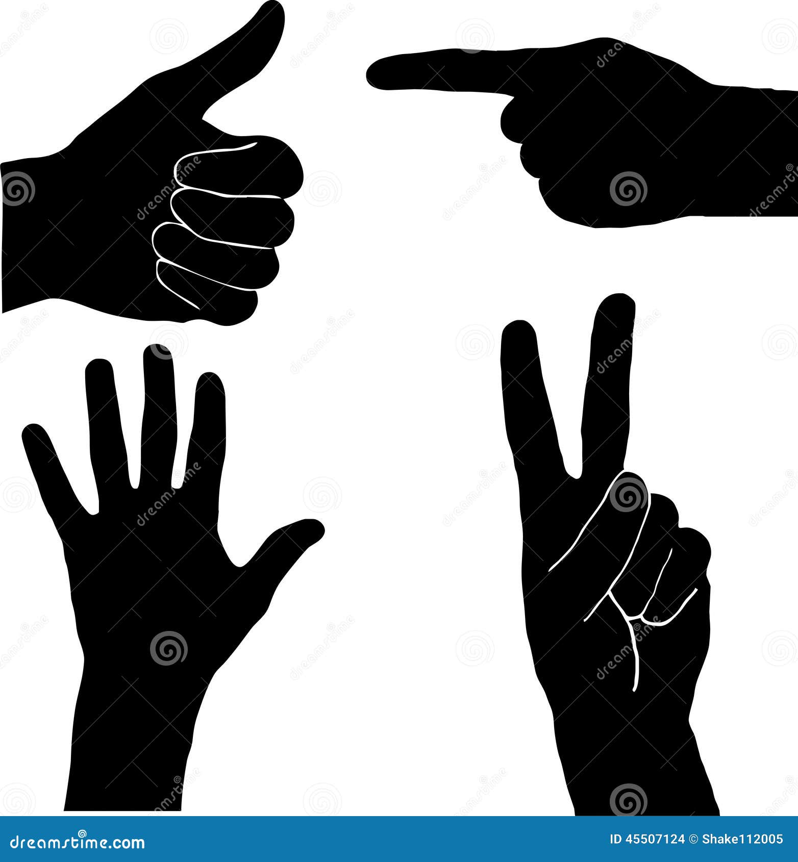 Hands stock illustration. Illustration of element, stamp - 45507124