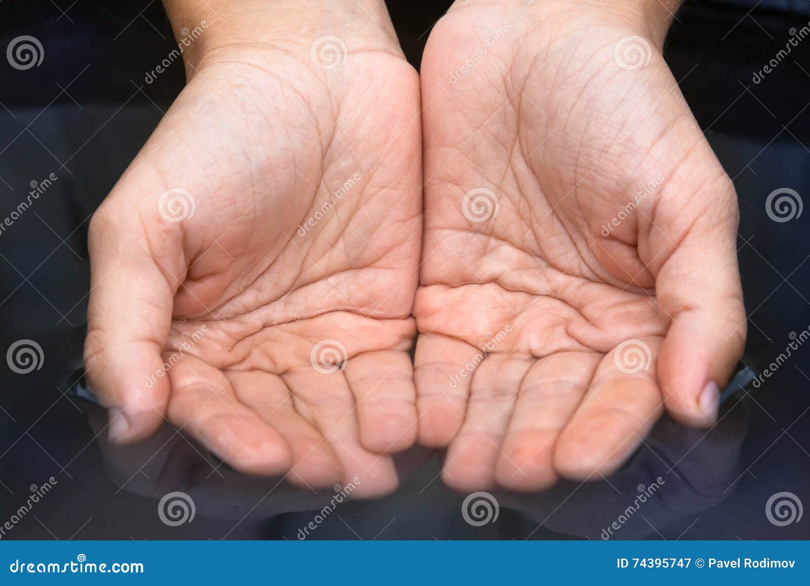 Hands Scooping Clean Fresh Water Stock Image - Image of blue, female ...