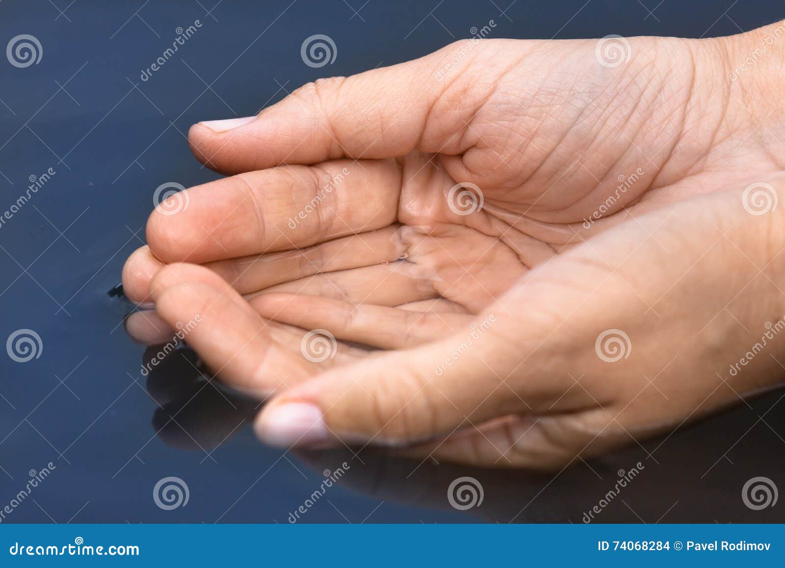 Hands scooping clean water stock photo. Image of hand - 74068284