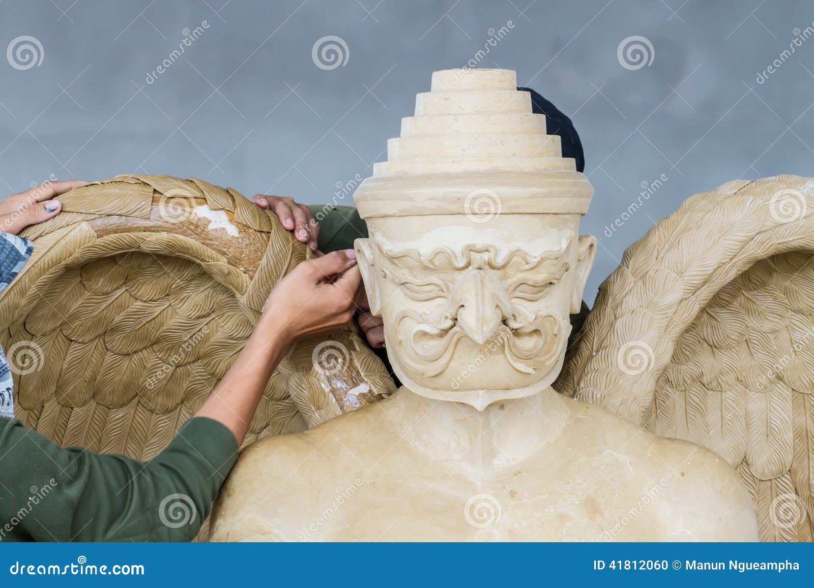 Hands of Sculptor Works with Wax Statue. Stock Photo - Image of ...