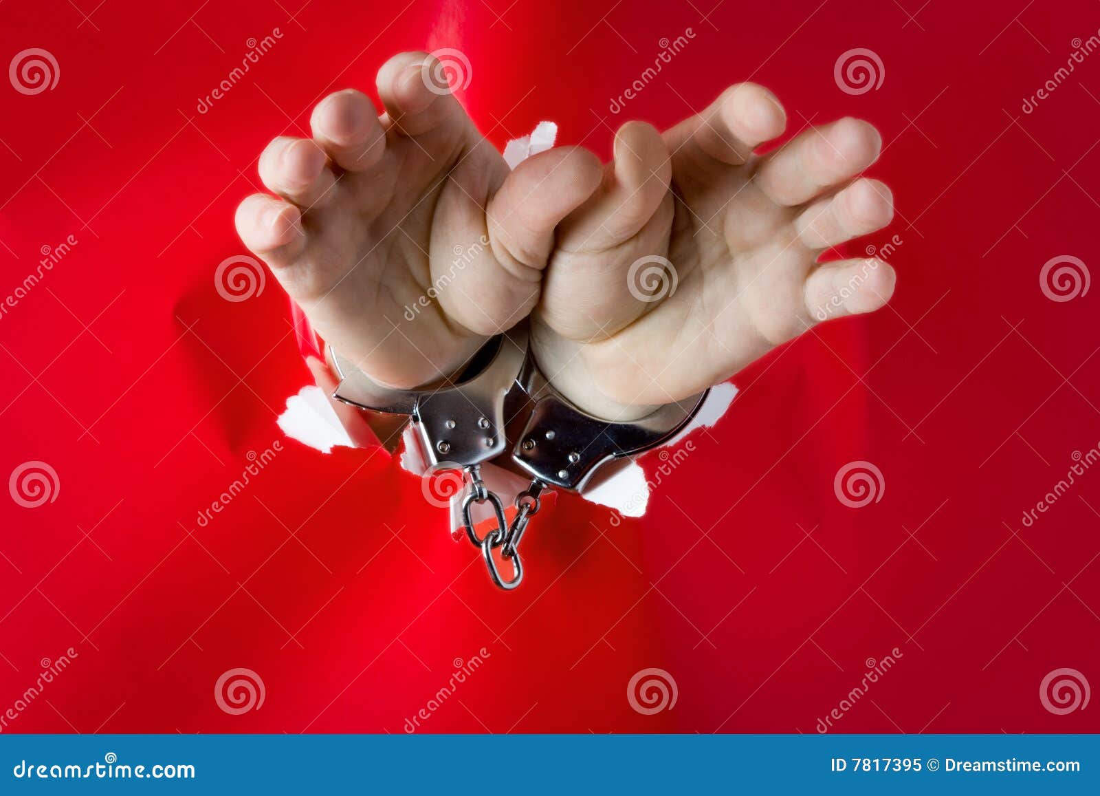 Hands in shackles stock image. Image of person, handcuff - 7817395