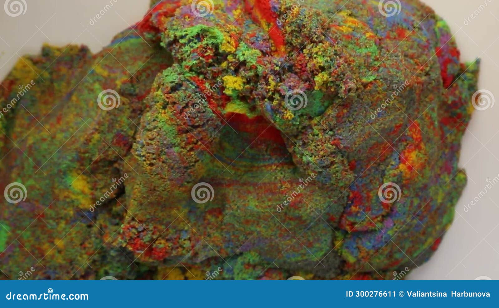 Hands Shake Sand, Textured Multicolored, Colored Sand. ASMR. Stock ...