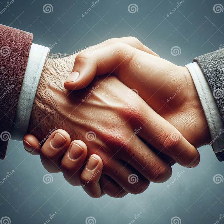 Hands shaking in agreement stock illustration. Illustration of verbal ...