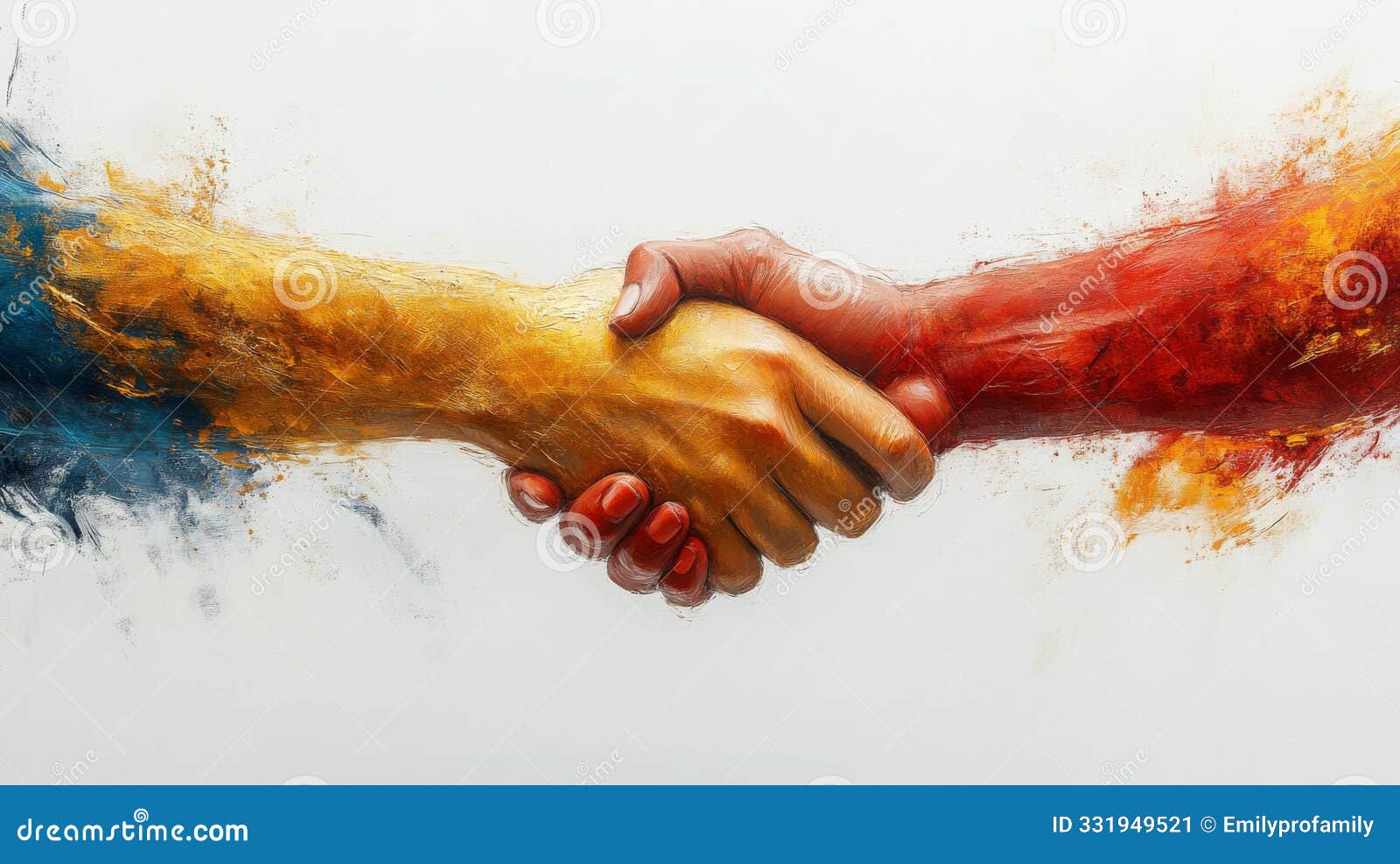 Hands Shaking To Symbolize Unity and Cooperation Against an Background ...