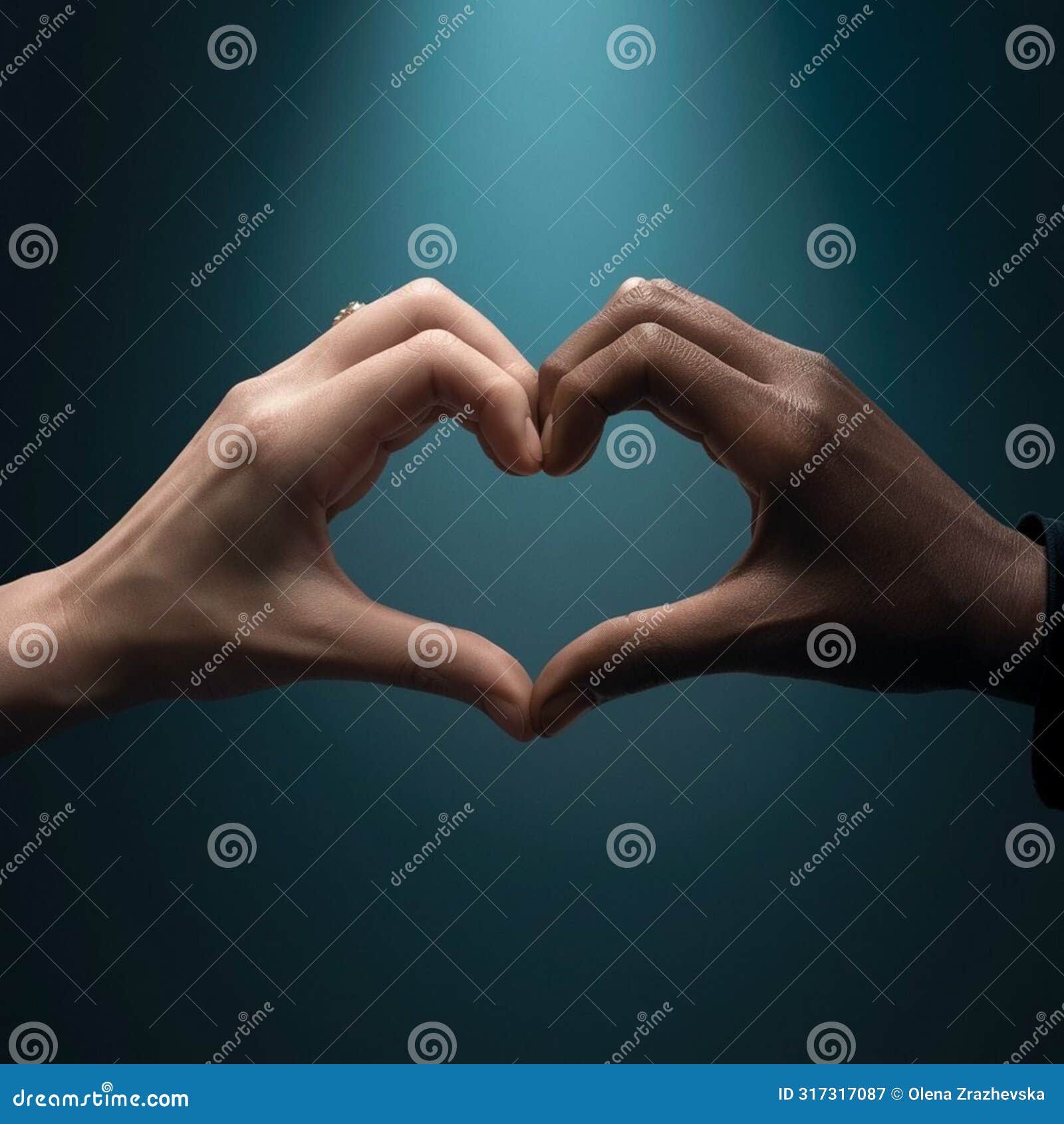 Hands in the Shape of a Heart Stock Illustration - Illustration of ...