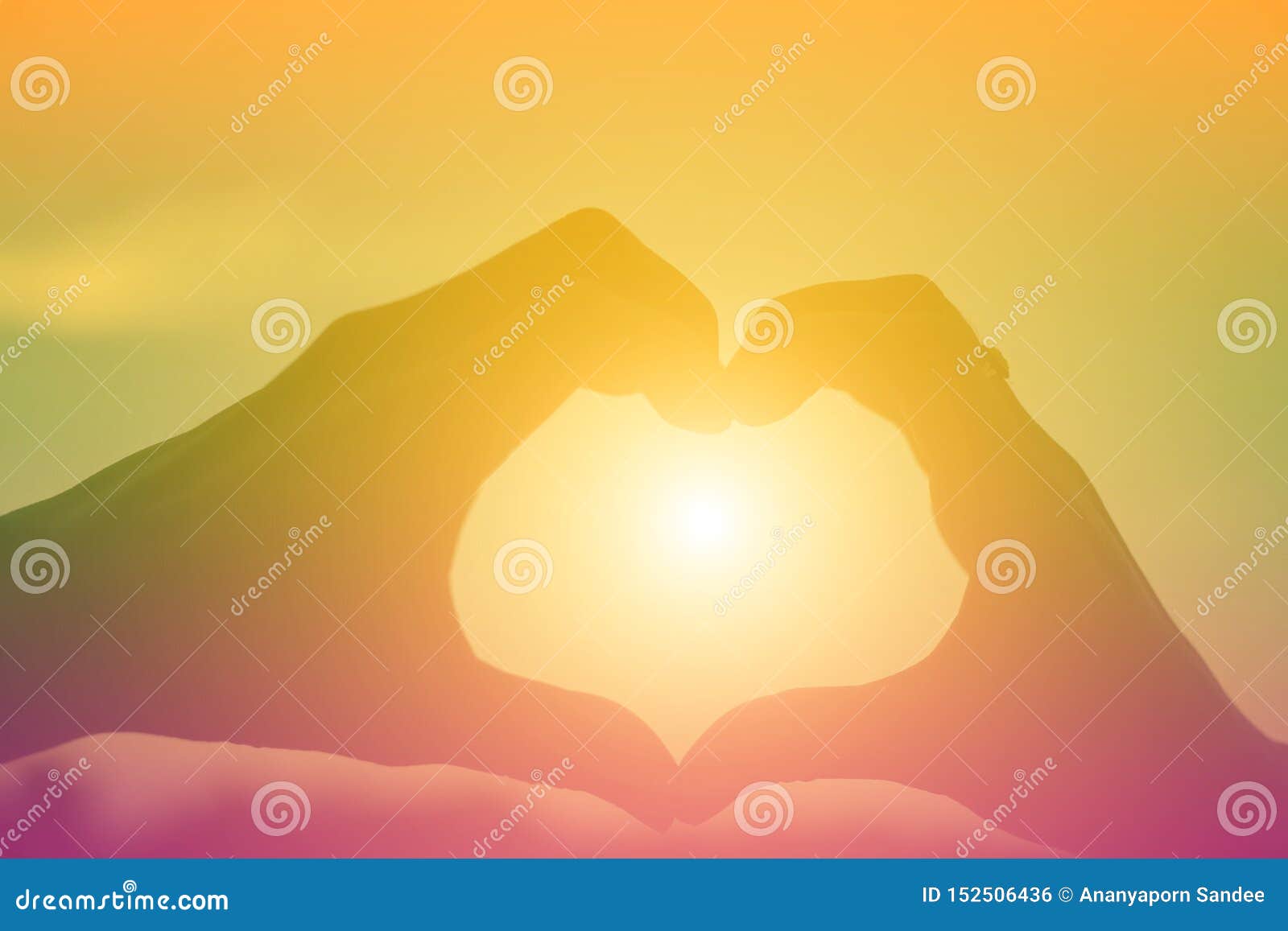 Hands in Shape of Love Heart Stock Photo - Image of instagram, forest ...