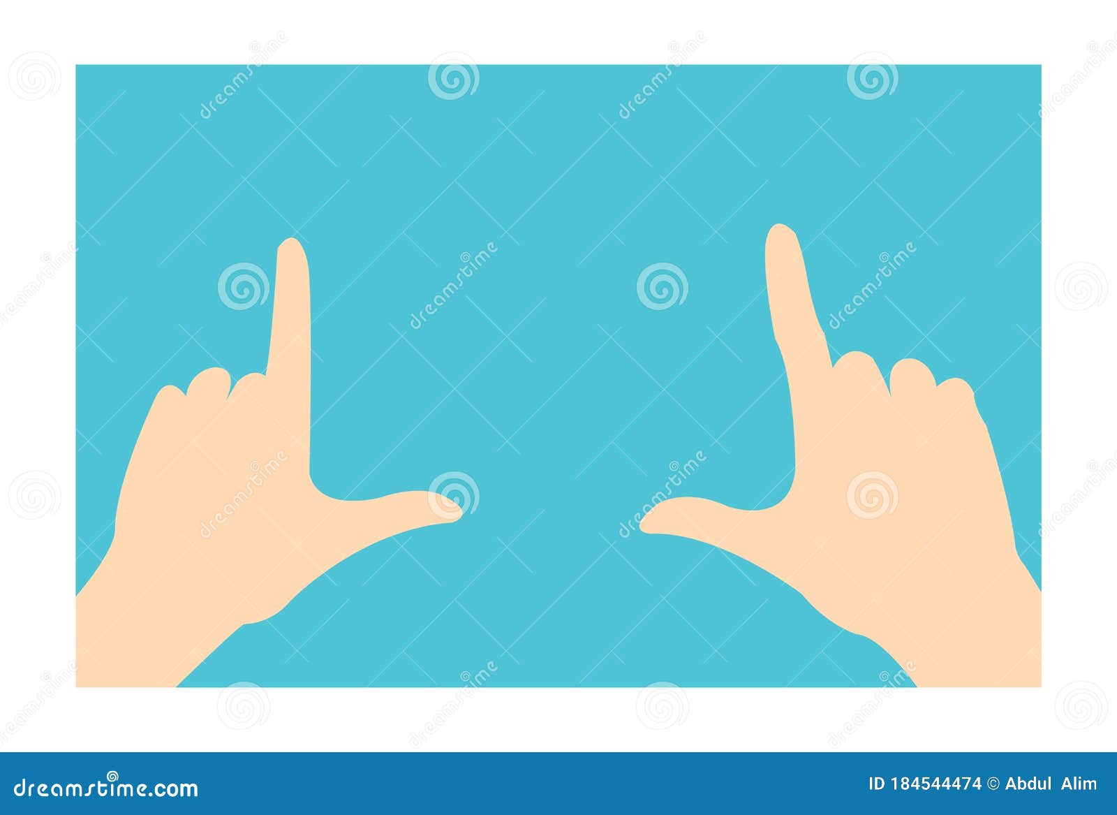 The Hands are Shaped Up into a Camera Action. this Object is Vector ...