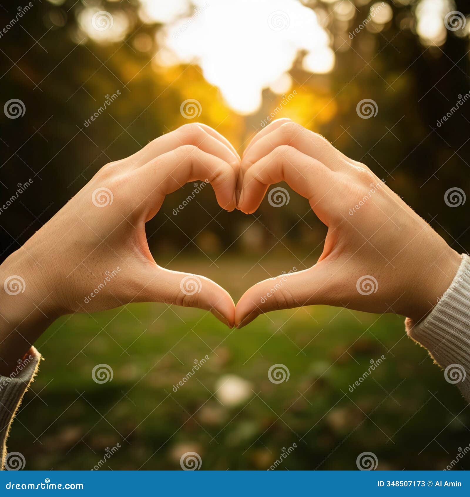 Hands Shaping a Heart, Symbolizing Genuine Affection and Love Stock ...