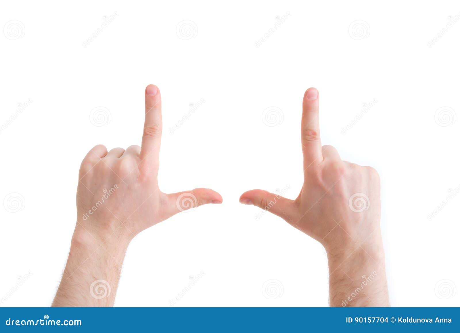 Hands Show the Boundary of the Frame. Stock Photo - Image of focus ...
