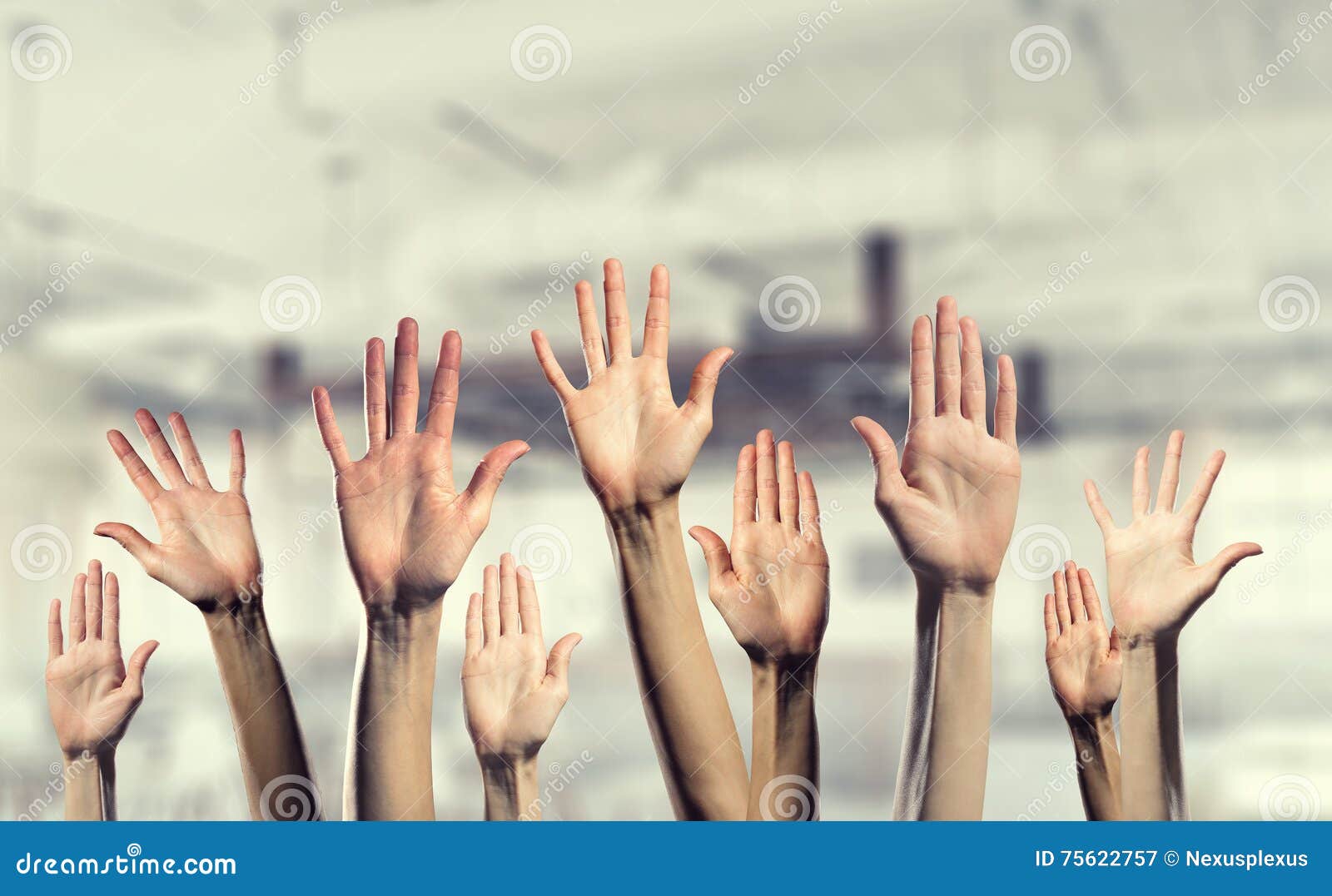 Hands showing gestures stock image. Image of arms, greeting - 75622757