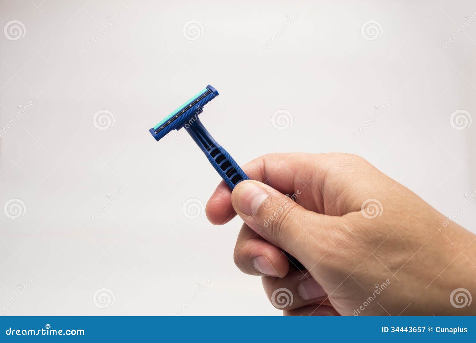 Hands showing a razor stock image. Image of isolated - 34443657
