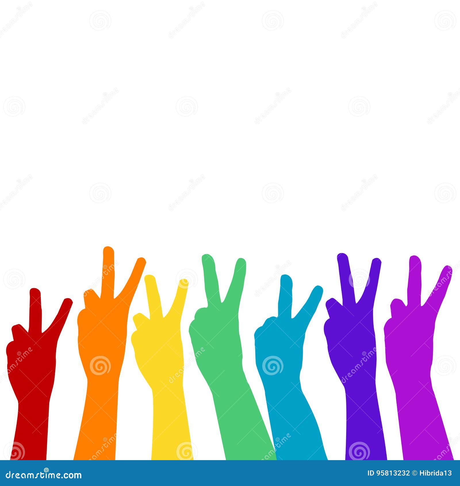 One Hands Showing Three Fingers On White Background, Vector ... One Hands Showing Three Fingers On White Background, Vector ...