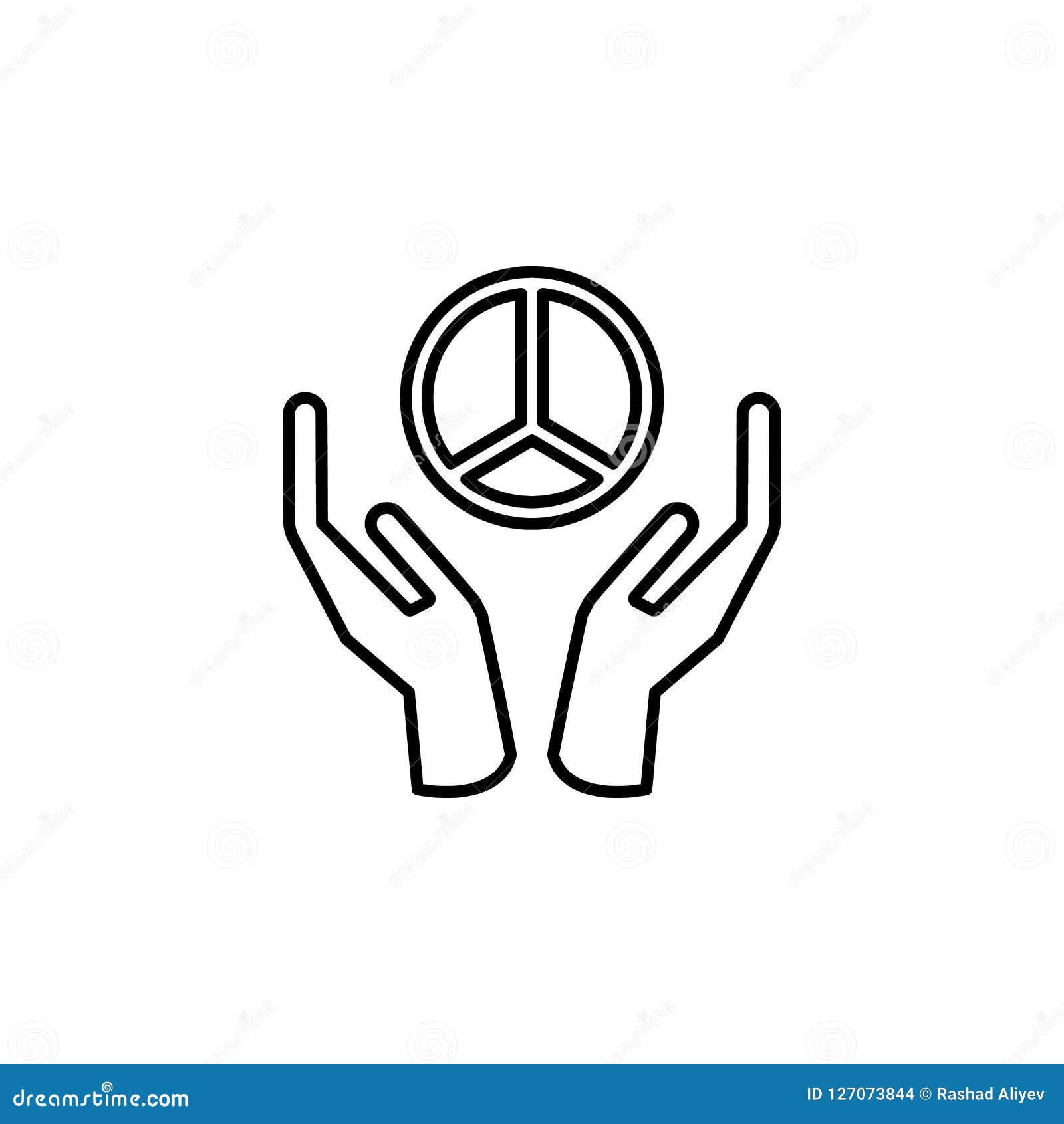 Hands and the Sign of Peace Icon. Element of Peace Icon for Mobile ...