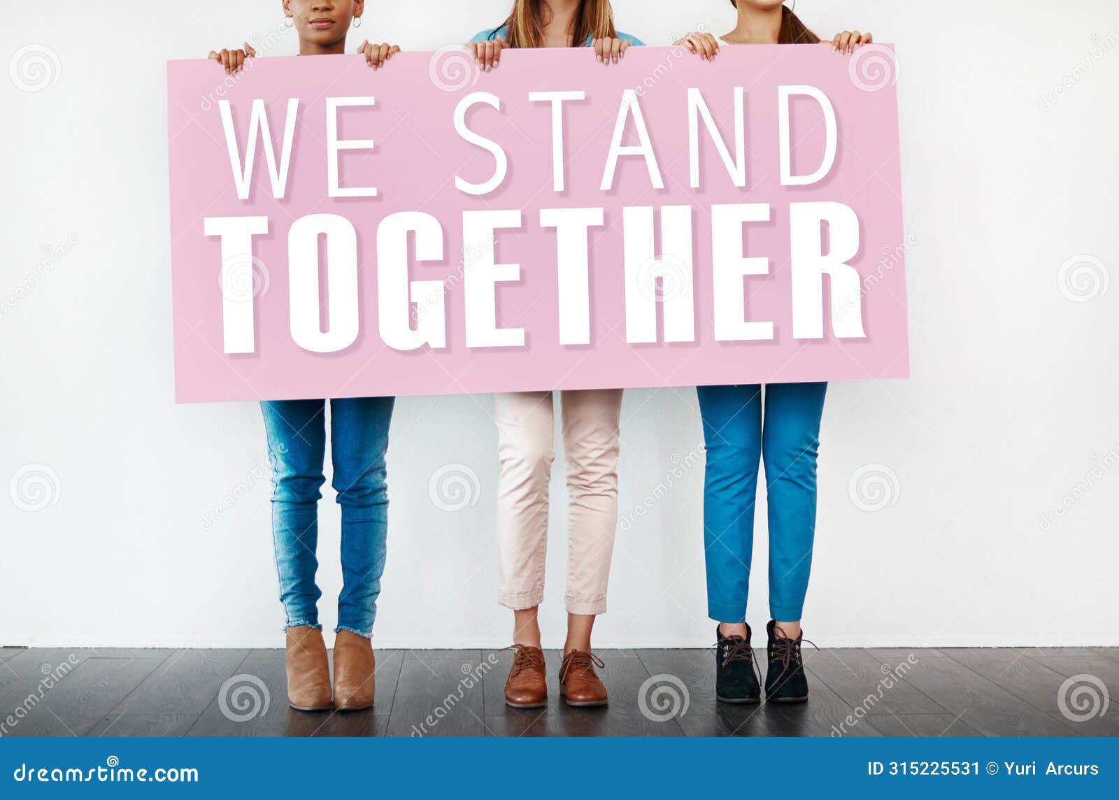 Hands, Sign and People for Protesting in Studio, Women Rights and ...
