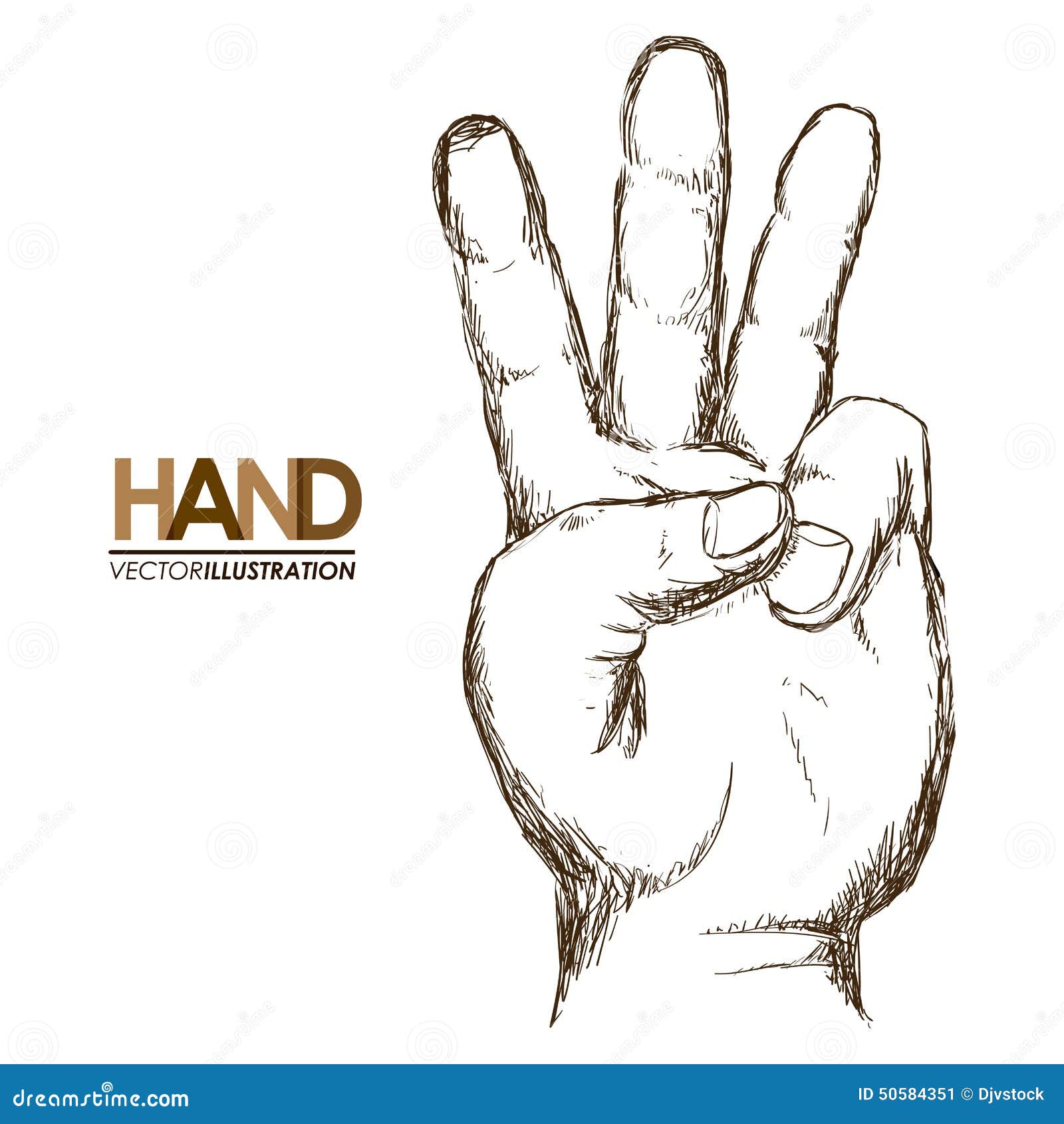 Hands signals stock illustration. Illustration of gesture - 50584351