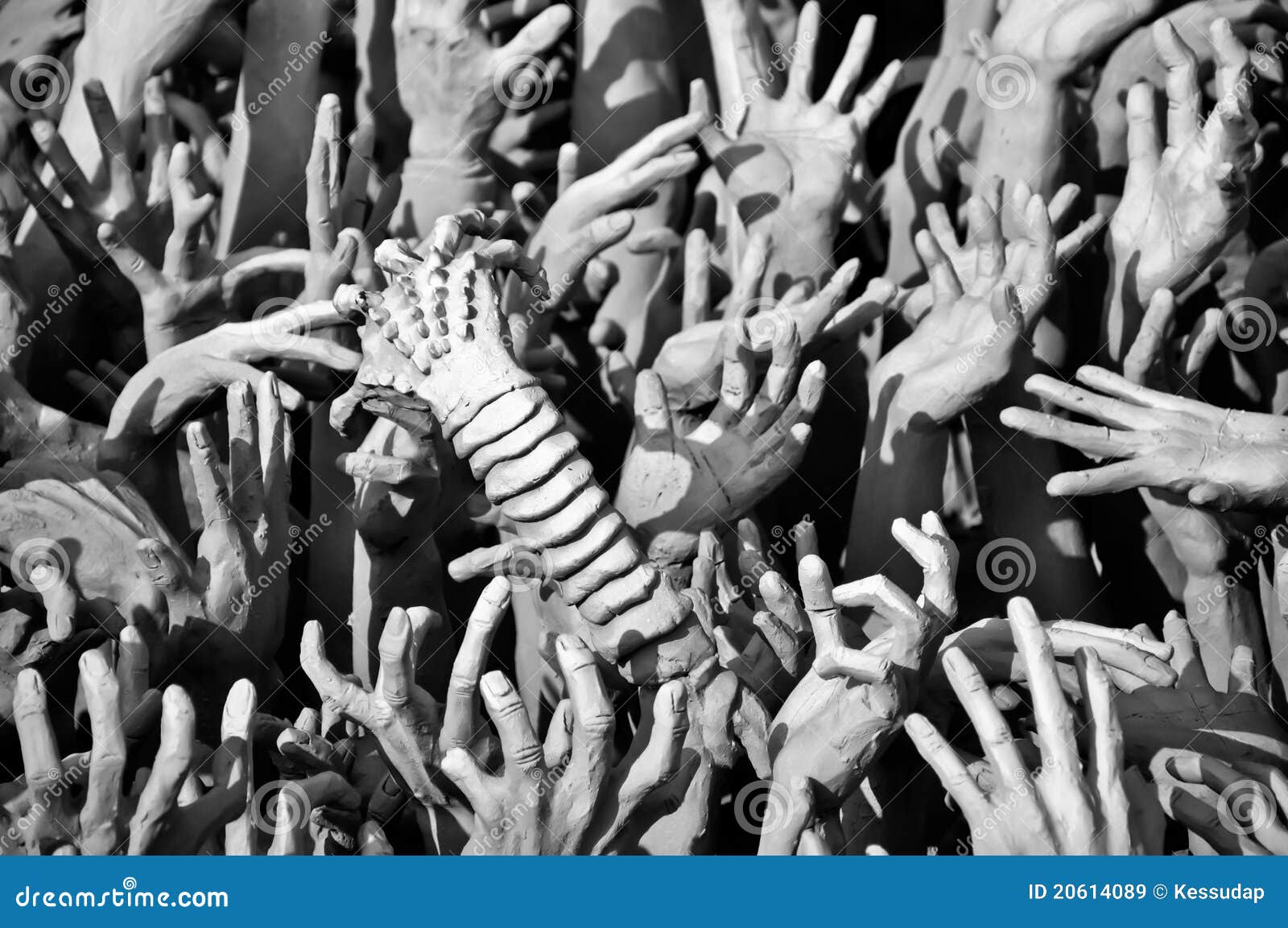Hands of Sin Men and Alien in Hell Editorial Stock Image - Image of ...