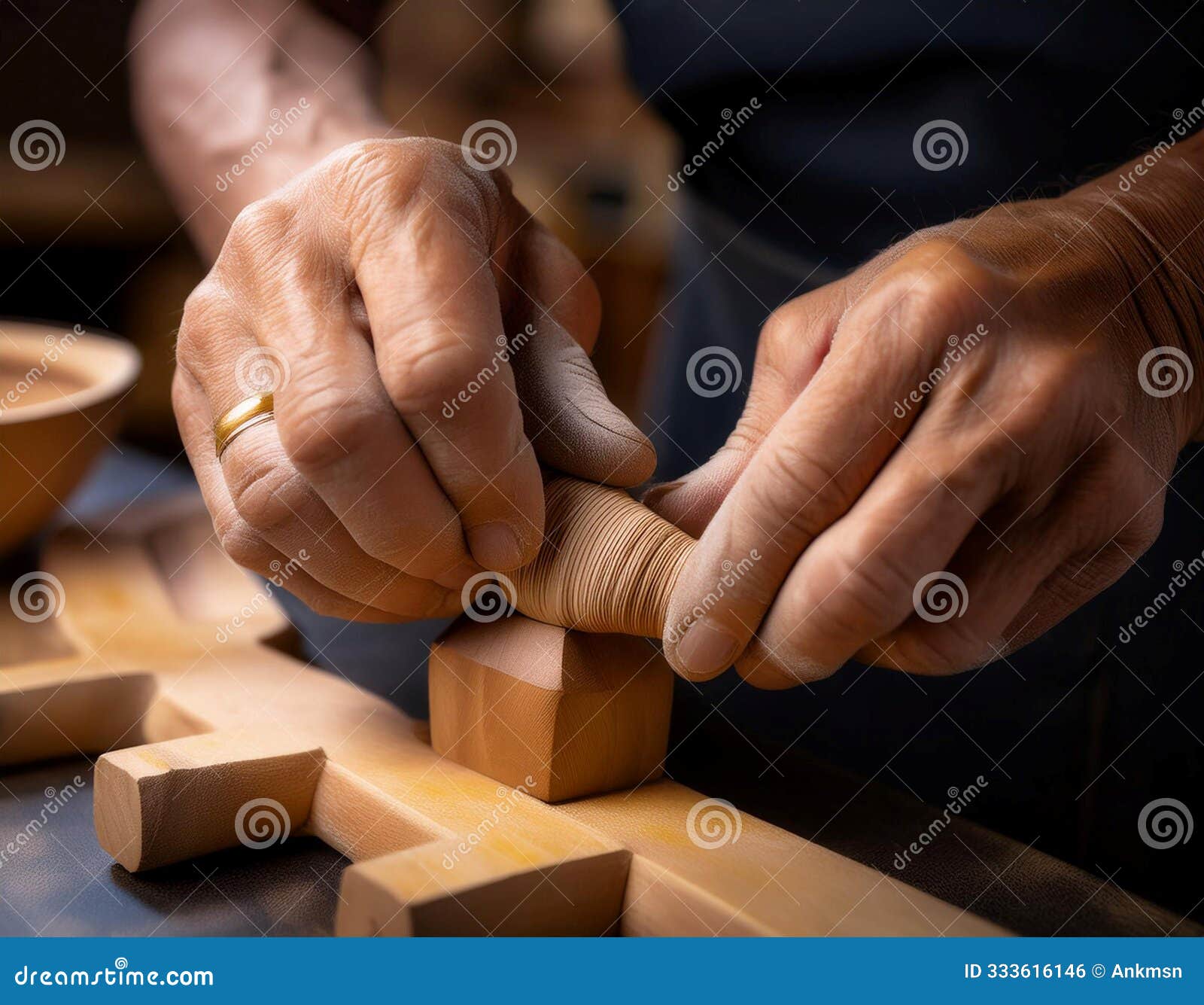 Hands Skillfully Crafting An Object, Showcasing Dexterity ...