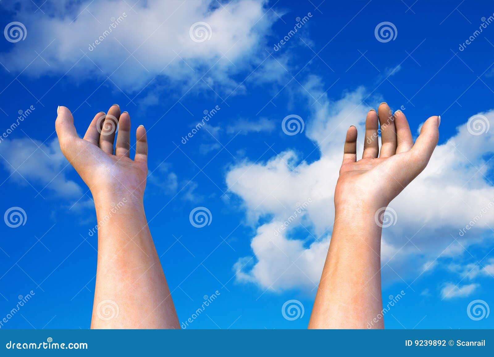 Hands in the sky stock photo. Image of clouds, idea, happiness - 9239892