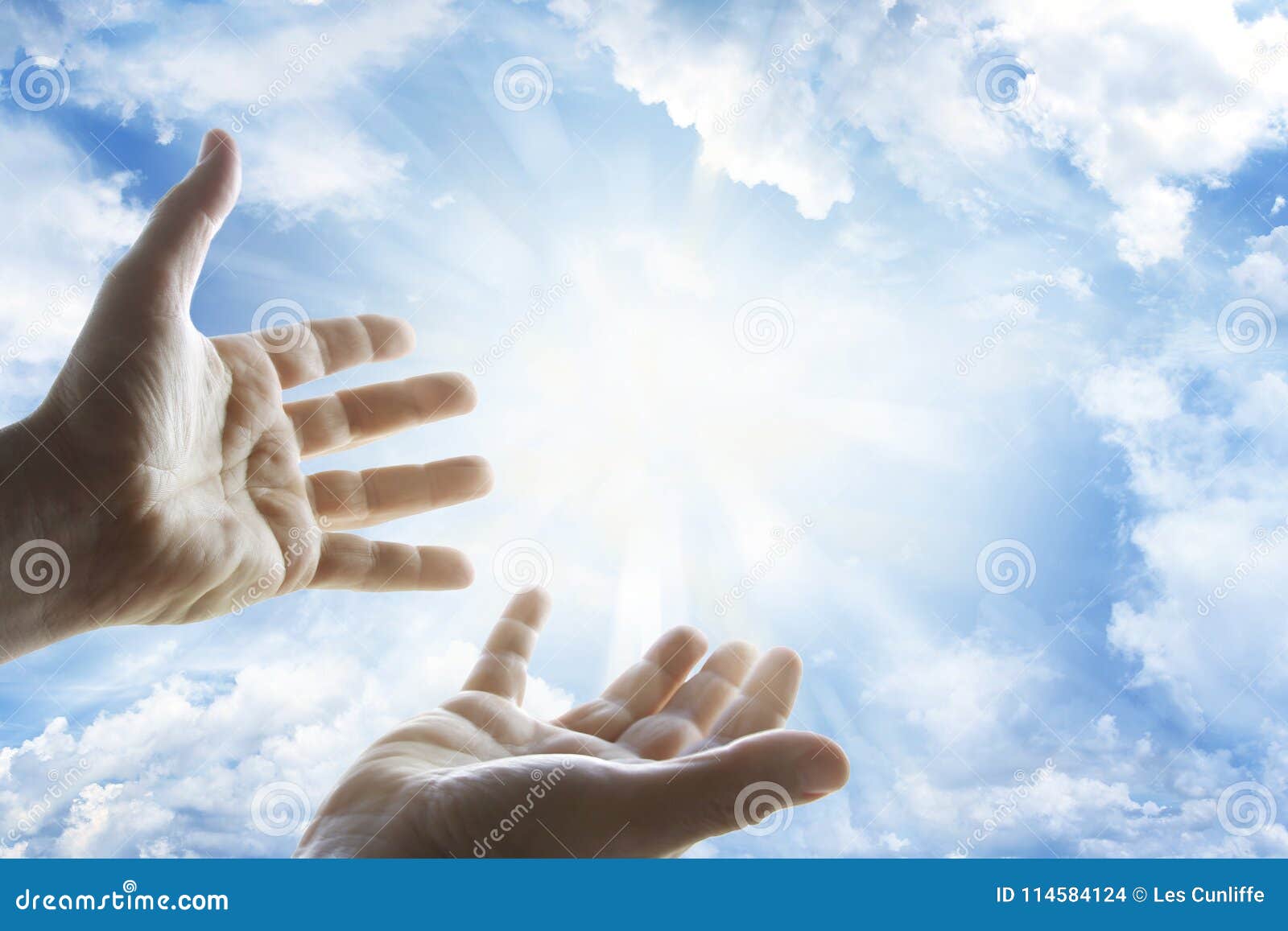 Hands in sky stock photo. Image of sunshine, seek, hope - 114584124