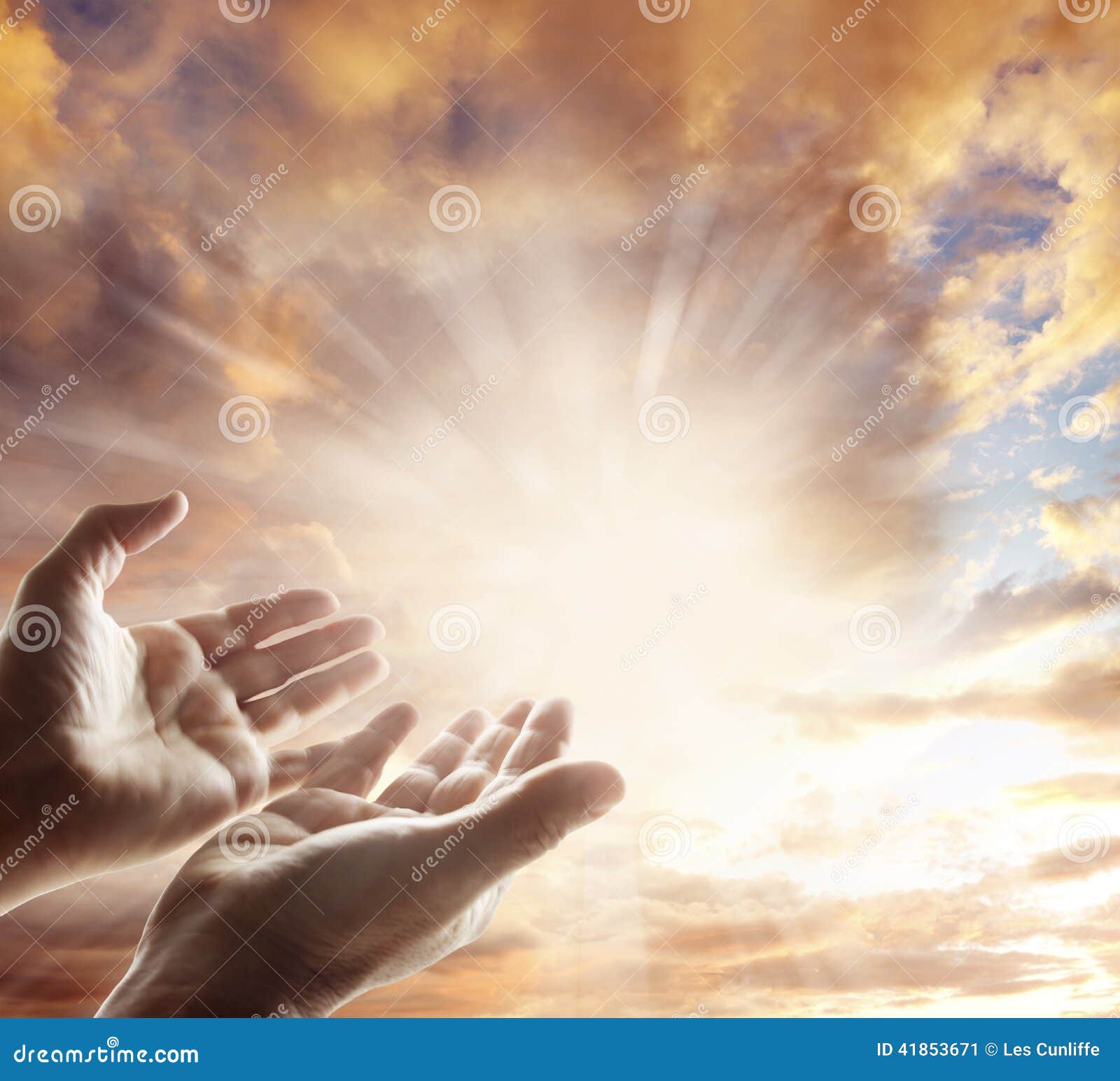 Hands in sky stock image. Image of glowing, idea, heavenly - 41853671