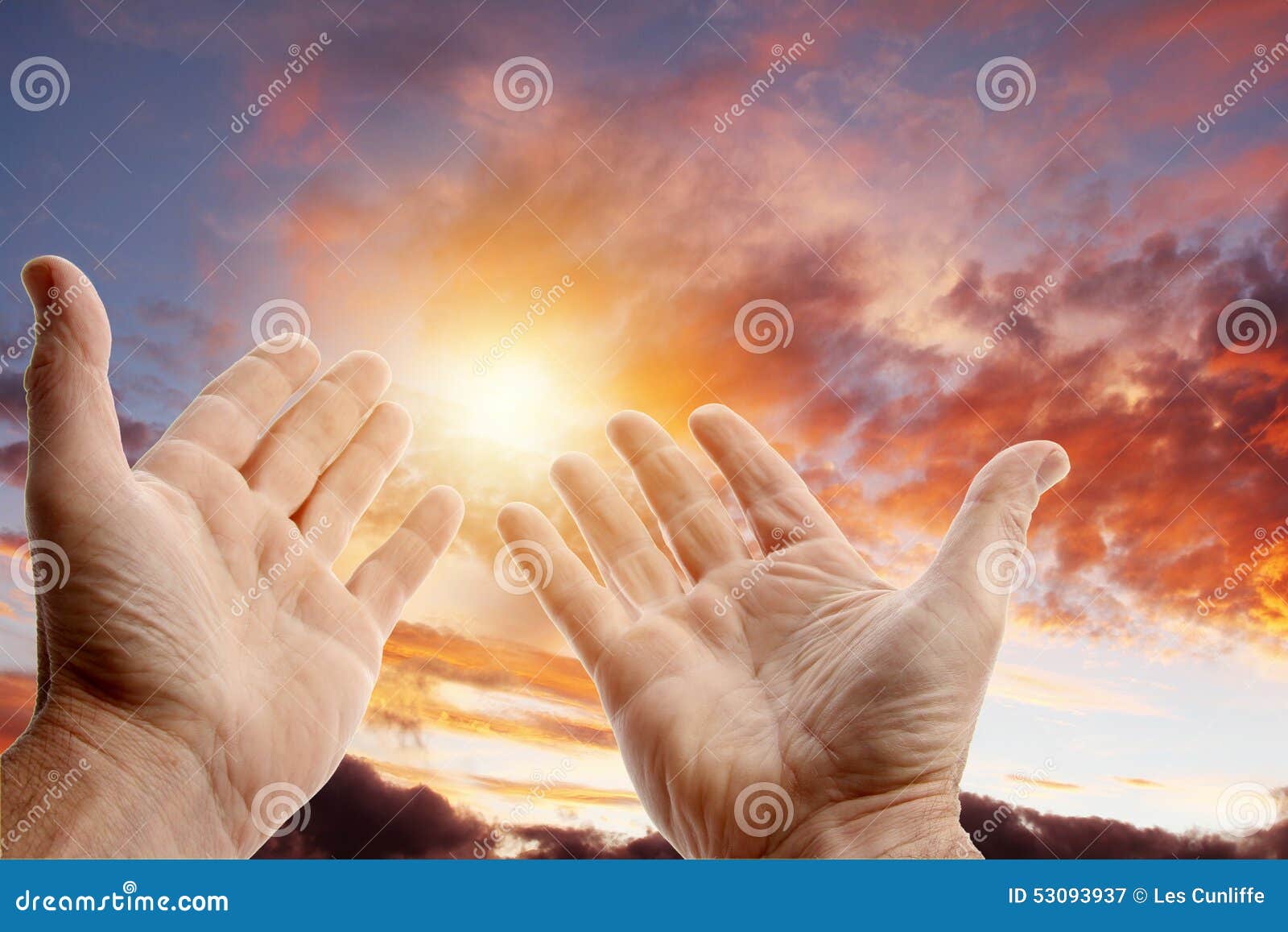 Hands in sky stock image. Image of positive, time, conceptual - 53093937